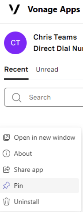 Vonage Business Cloud | Answer | Vonage Apps for Microsoft Teams (SMS ...