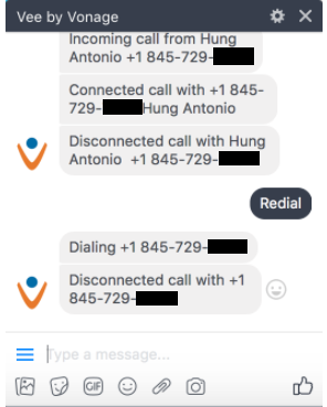Vonage Business Cloud | Answer | Vee for Workplace