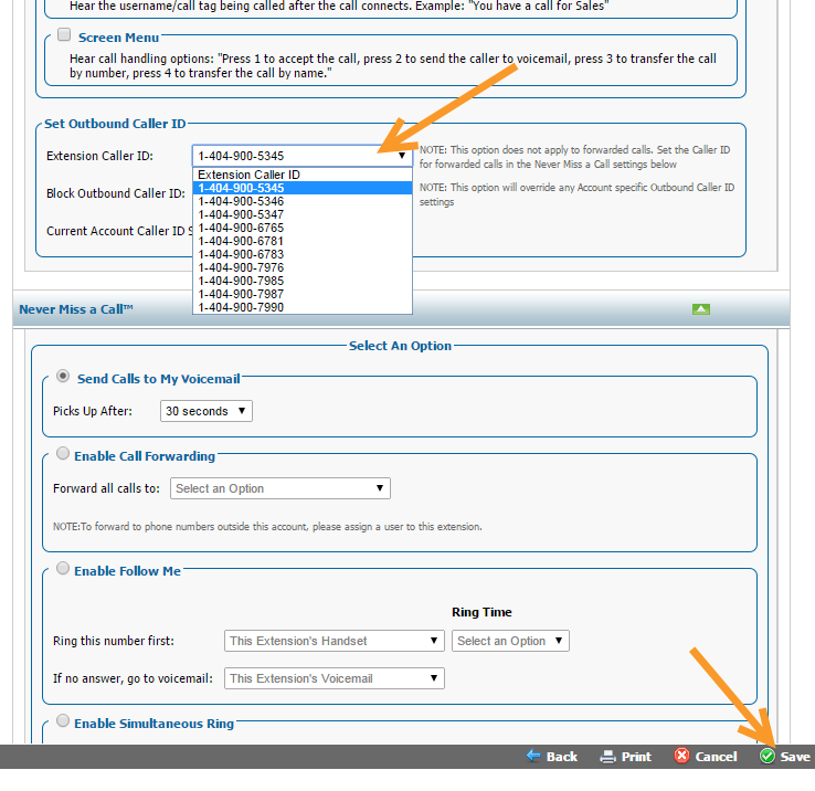 Vonage Business Cloud | Answer | Dynamic Caller ID