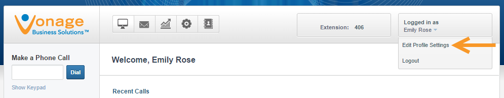 Vonage Essentials | Answer | Password Assistance