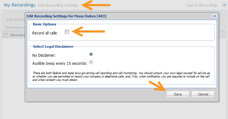 Vonage Business Cloud | Answer | On-Demand Call Recording