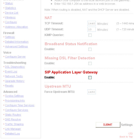 Vonage Business Cloud | Answer | 2Wire Modem/Router Combination