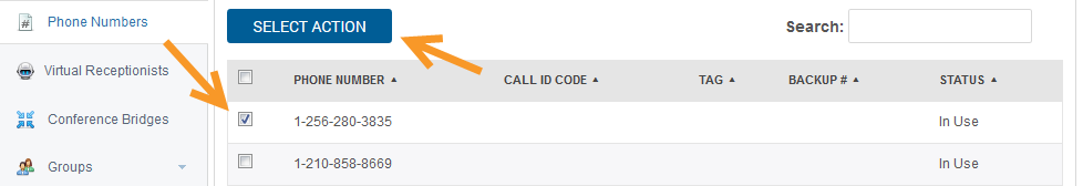 Vonage Business Cloud | Answer | Managing Phone Numbers